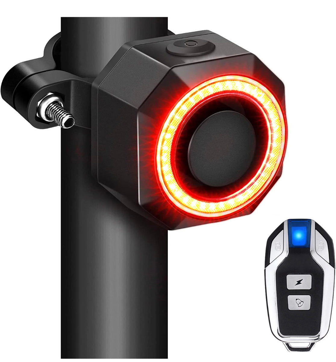 Combination tail/stop light/alarm – Blitzinbikes